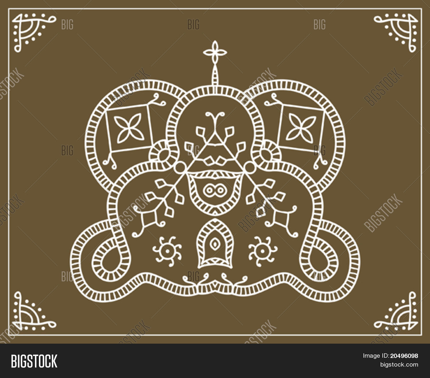 Indian Tribal Wall Vector & Photo (Free Trial) | Bigstock