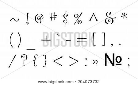 Black Punctuation Vector & Photo (Free Trial) | Bigstock