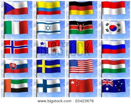 Collage Flags Image & Photo (Free Trial) | Bigstock