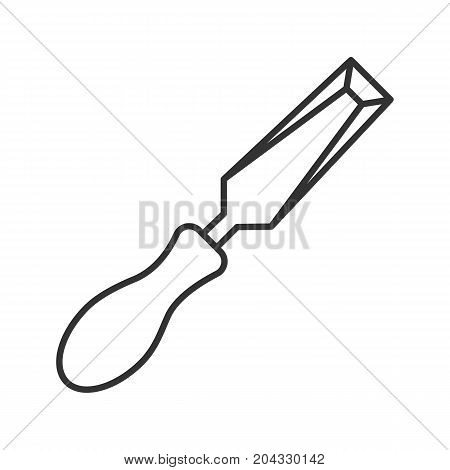 Chisel Linear Icon. Vector & Photo (Free Trial) | Bigstock