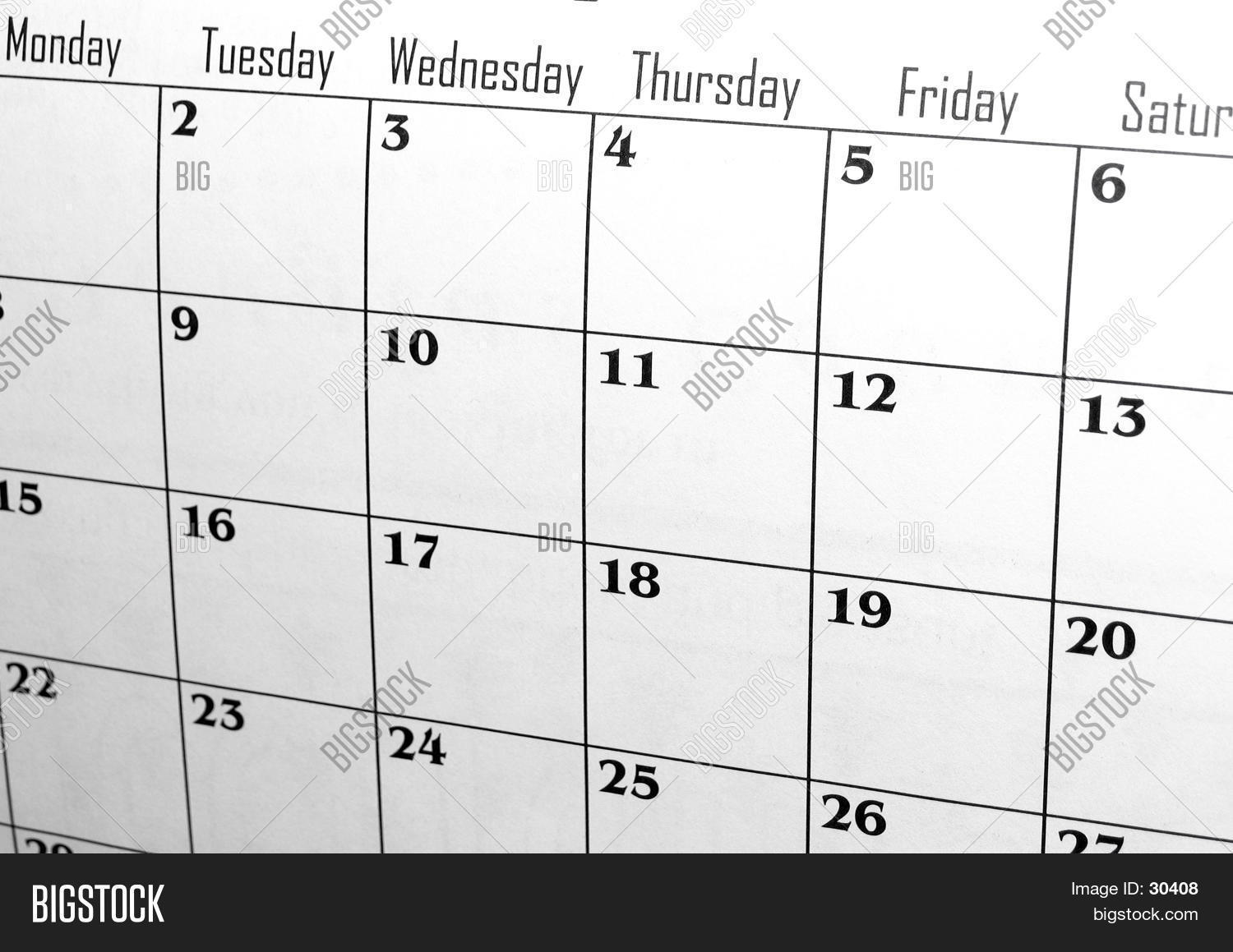 Calendar Image & Photo (Free Trial) | Bigstock