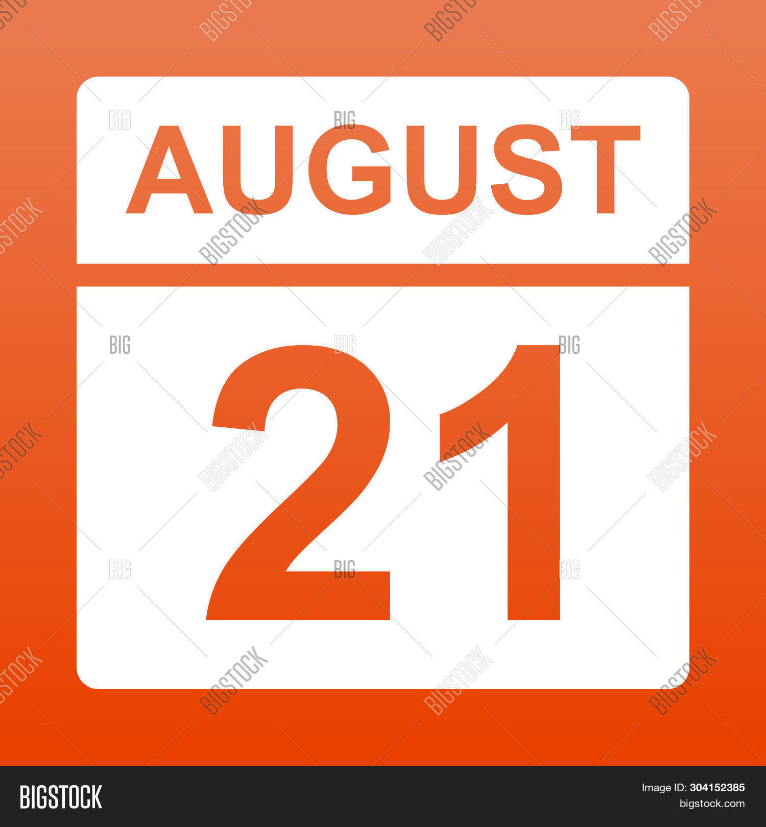 August 21. White Image & Photo (Free Trial) | Bigstock