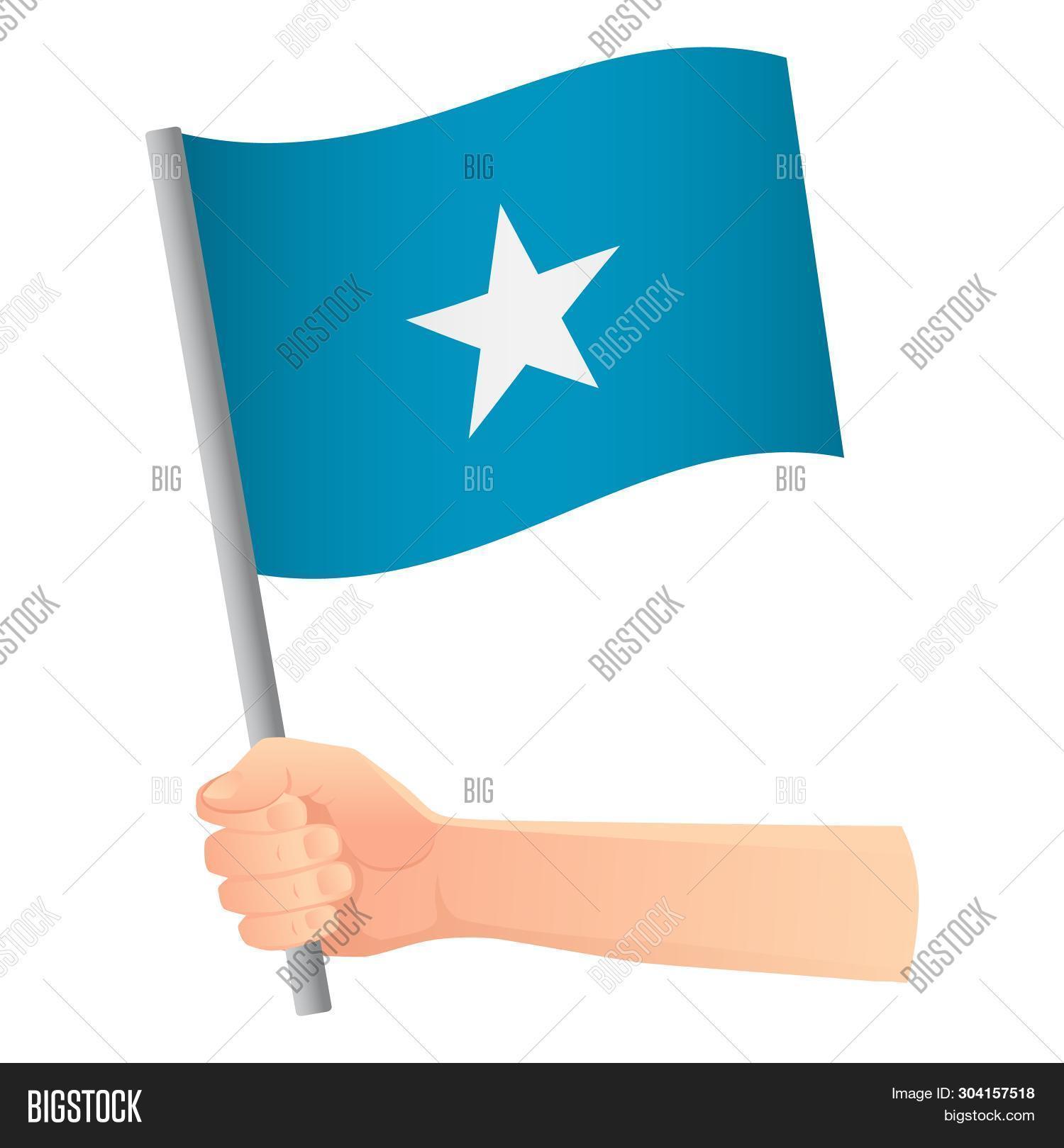 Somalia Flag Hand. Image & Photo (Free Trial) | Bigstock