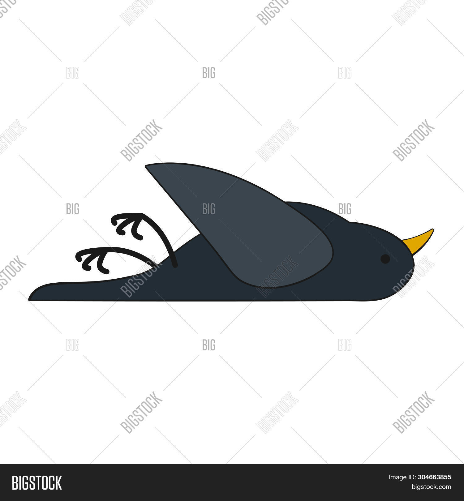 Dead Bird Icon. Image & Photo (Free Trial) | Bigstock