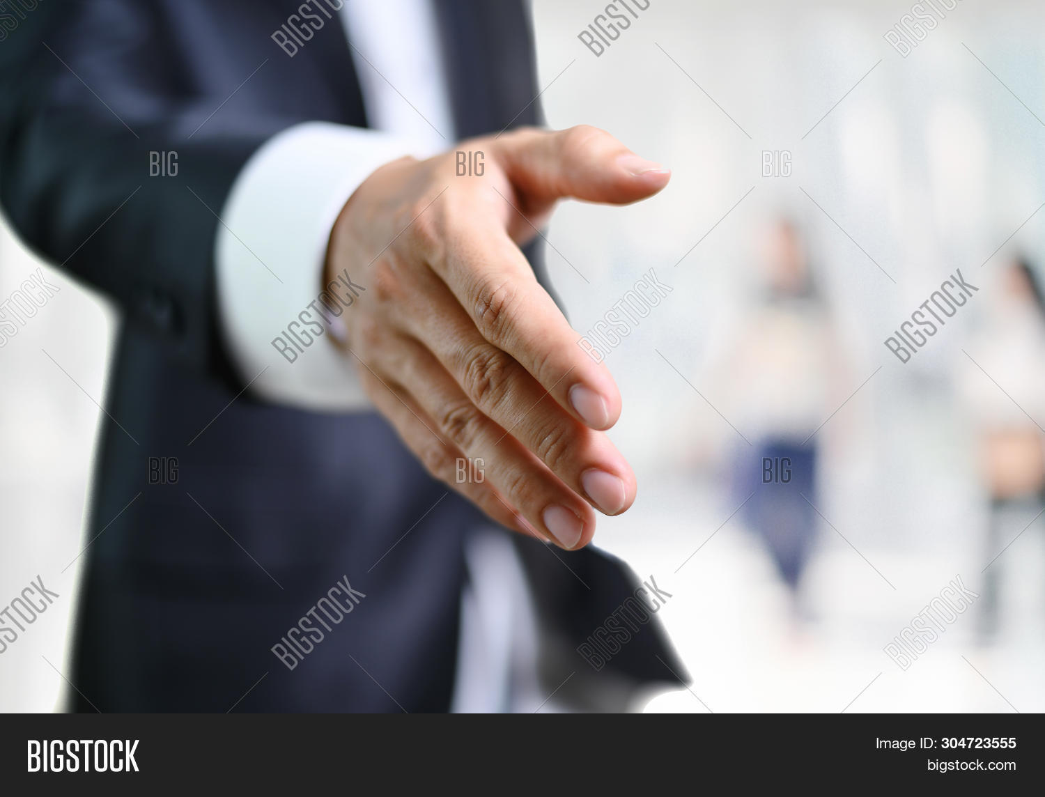 Business Man Open Hand Image & Photo (Free Trial) | Bigstock