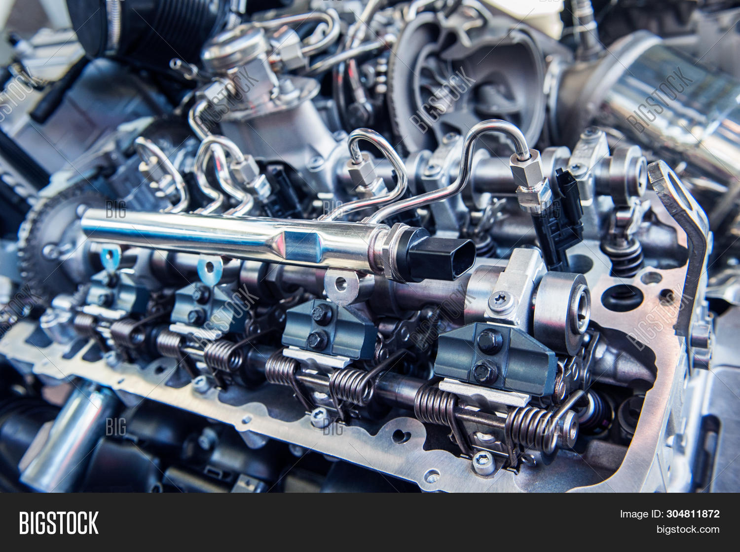 Car Engine Inside View Image & Photo (Free Trial) | Bigstock