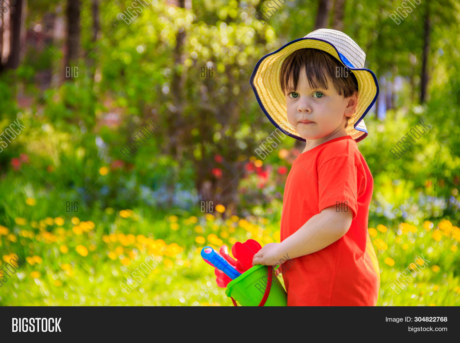 Boy Bucket Shovel Image & Photo (Free Trial) | Bigstock