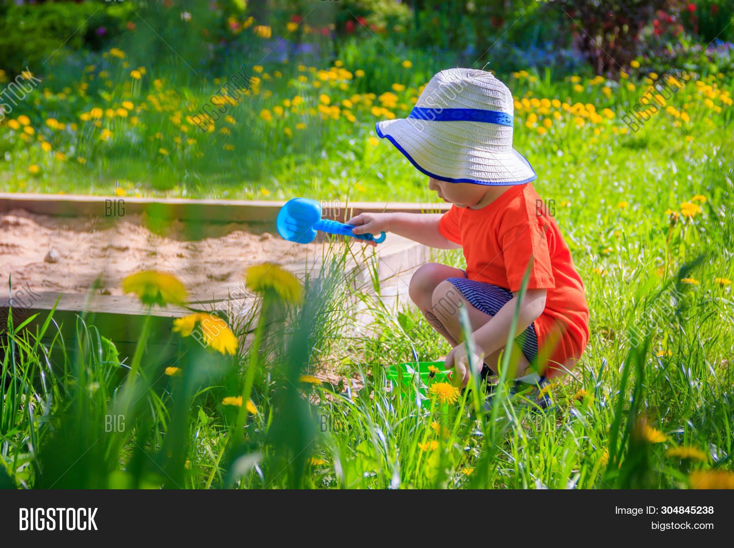 Boy Bucket Shovel Image & Photo (Free Trial) | Bigstock