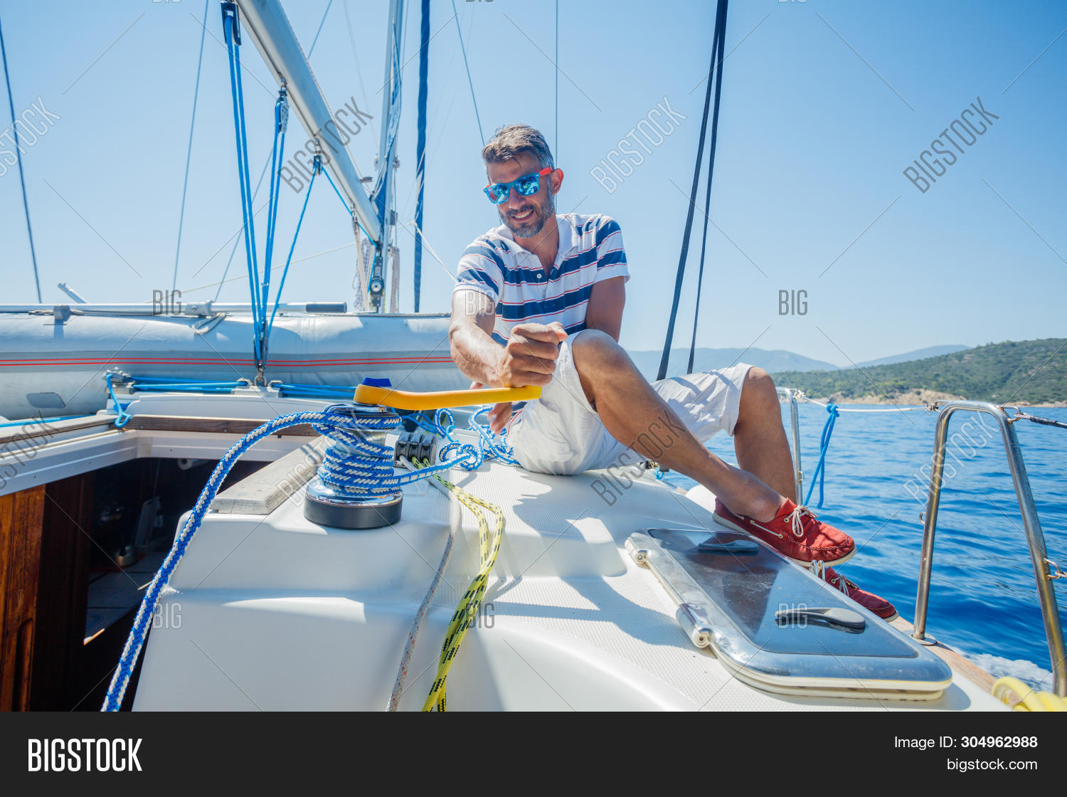 Young Man Sailing Image & Photo (Free Trial) | Bigstock