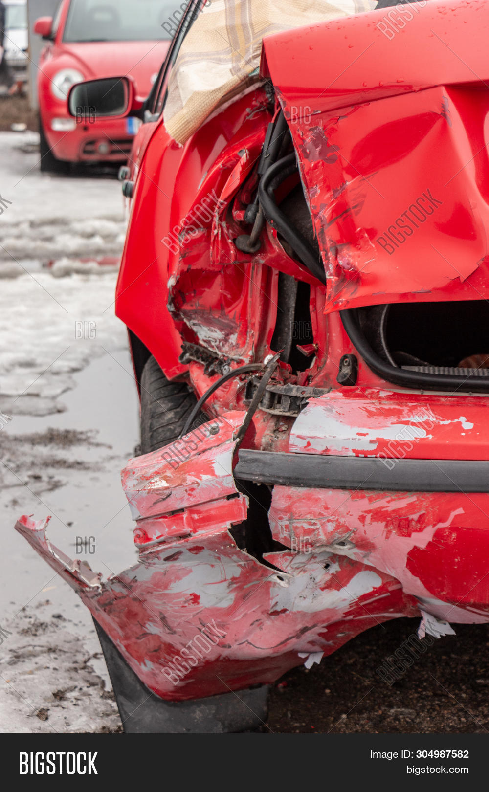 Car Has Dented Rear Image & Photo (Free Trial) | Bigstock