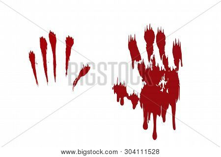 Blood Splatter Hand Background
