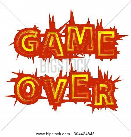 Red Yellow Game Over Image & Photo (Free Trial) | Bigstock