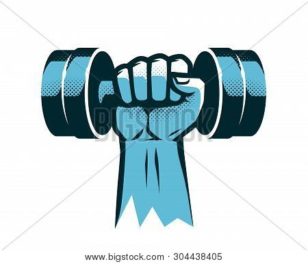 Raised Arm Dumbbell. Vector & Photo (Free Trial) | Bigstock