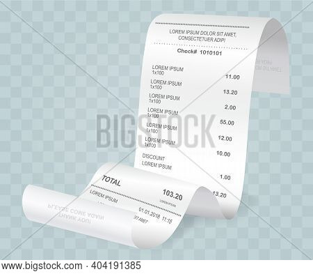 Payment Check Vector & Photo (Free Trial) | Bigstock