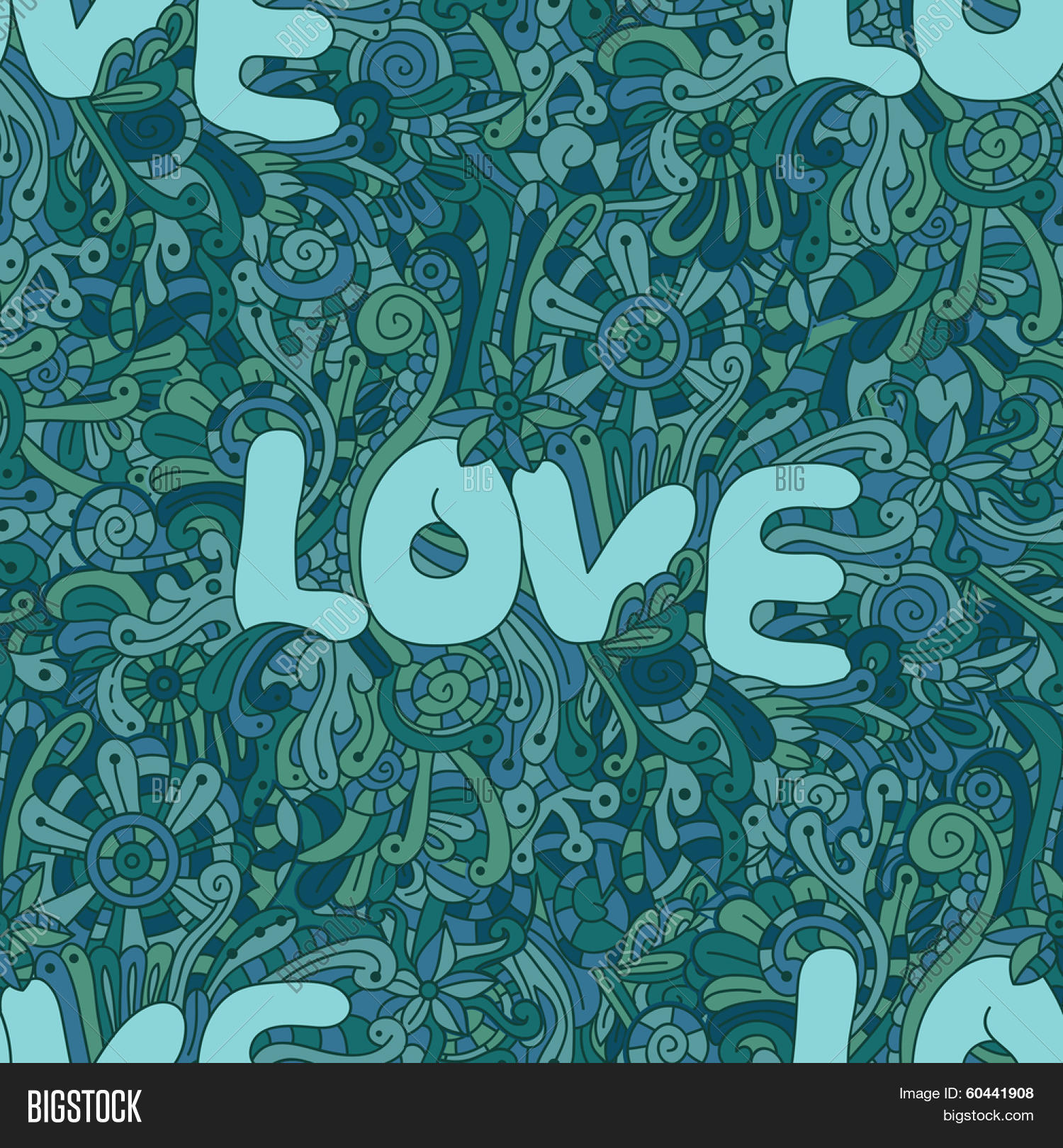 Seamless Love Texture Vector & Photo (Free Trial) | Bigstock