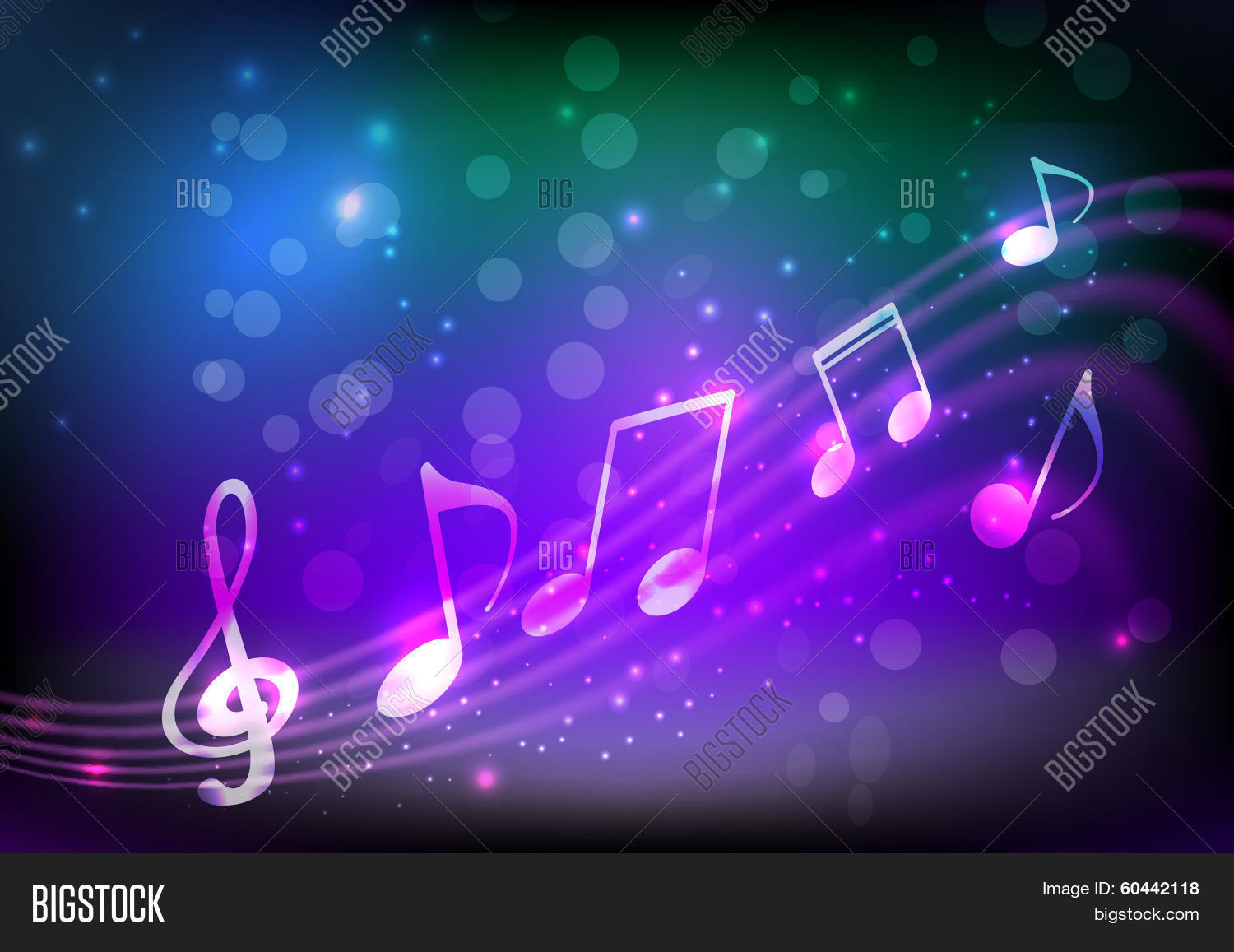 Blue Abstract Music Vector & Photo (Free Trial) | Bigstock