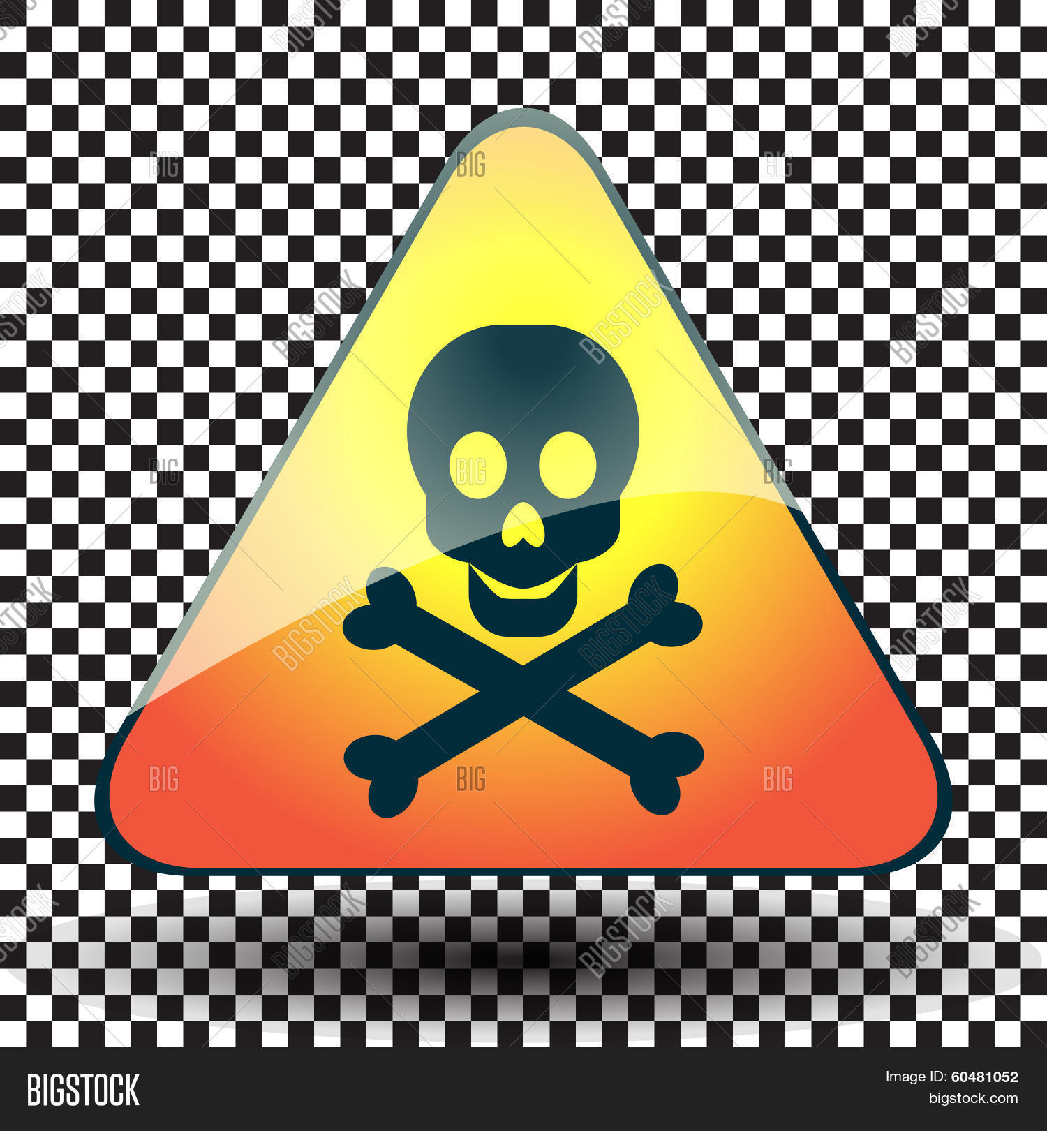 Warning Sign Poison Vector & Photo (Free Trial) | Bigstock