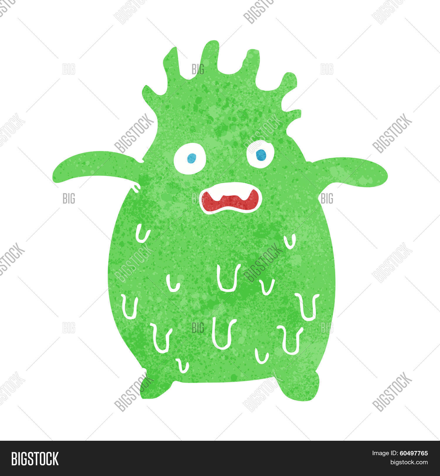 Cartoon Funny Slime Vector & Photo (Free Trial) | Bigstock