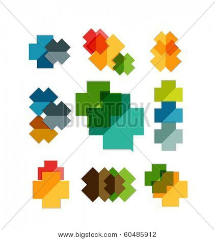 Set Cross Geometric Vector & Photo (Free Trial) | Bigstock