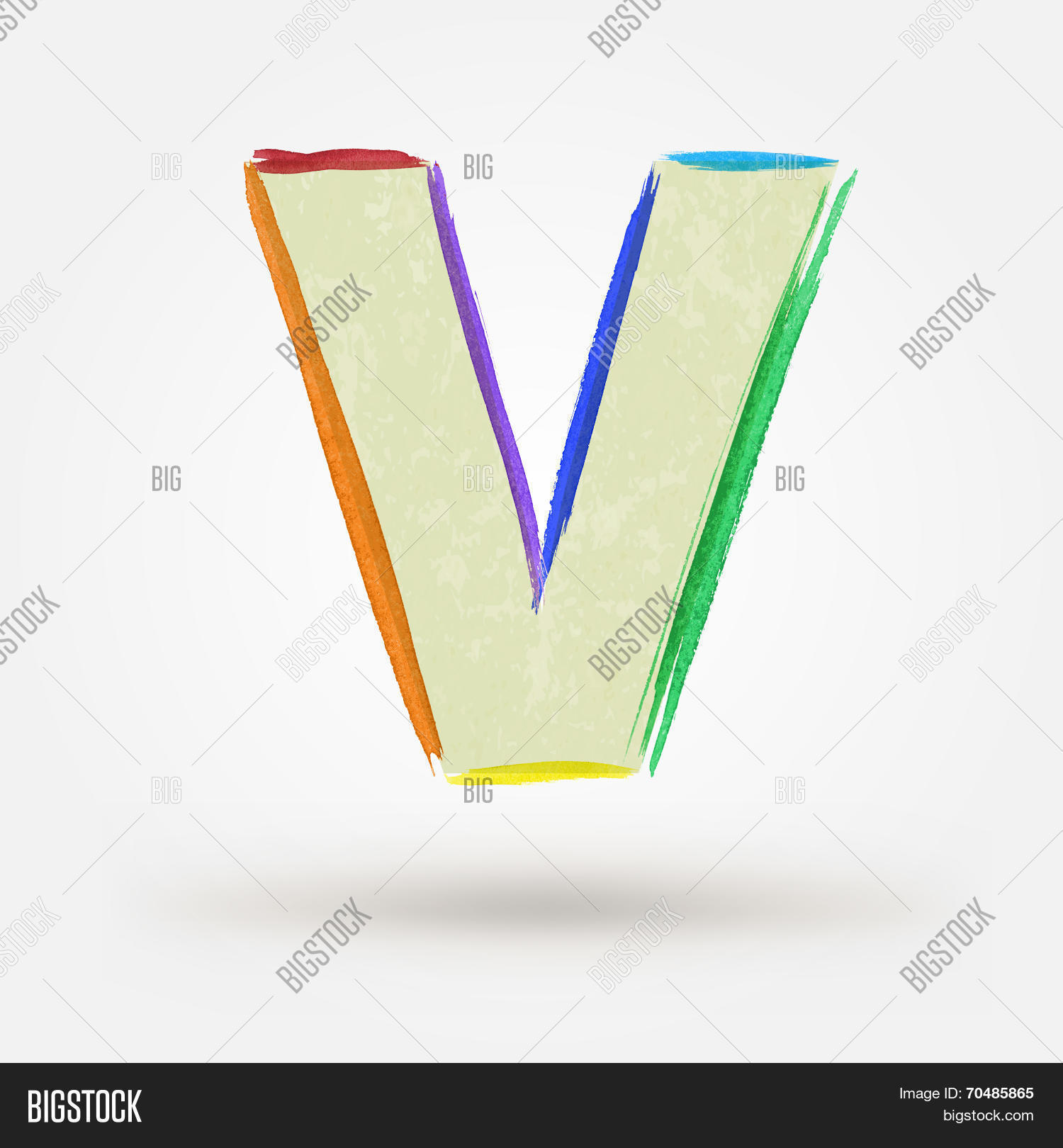 Alphabet Letter V. Vector & Photo (Free Trial) | Bigstock