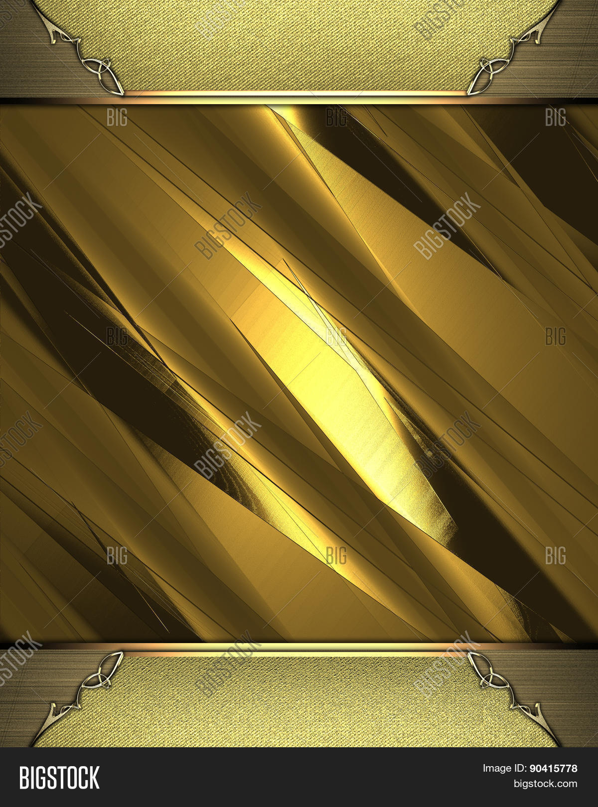 Yellow Background Gold Image & Photo (Free Trial) | Bigstock