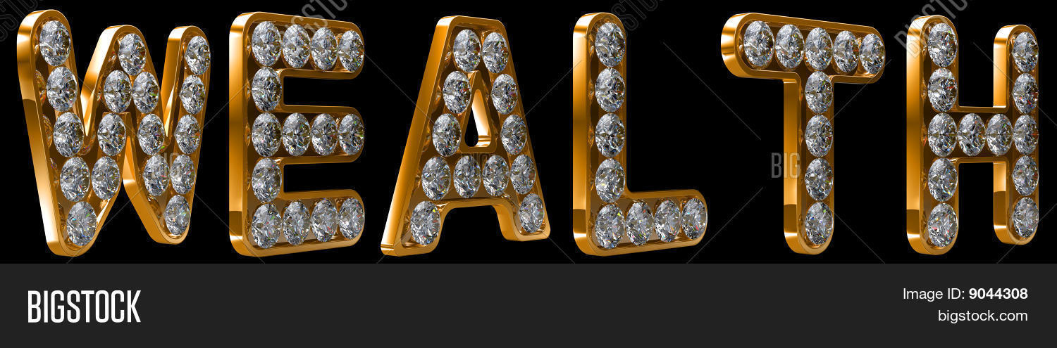 Wealth Word Incrusted Image & Photo (Free Trial) | Bigstock