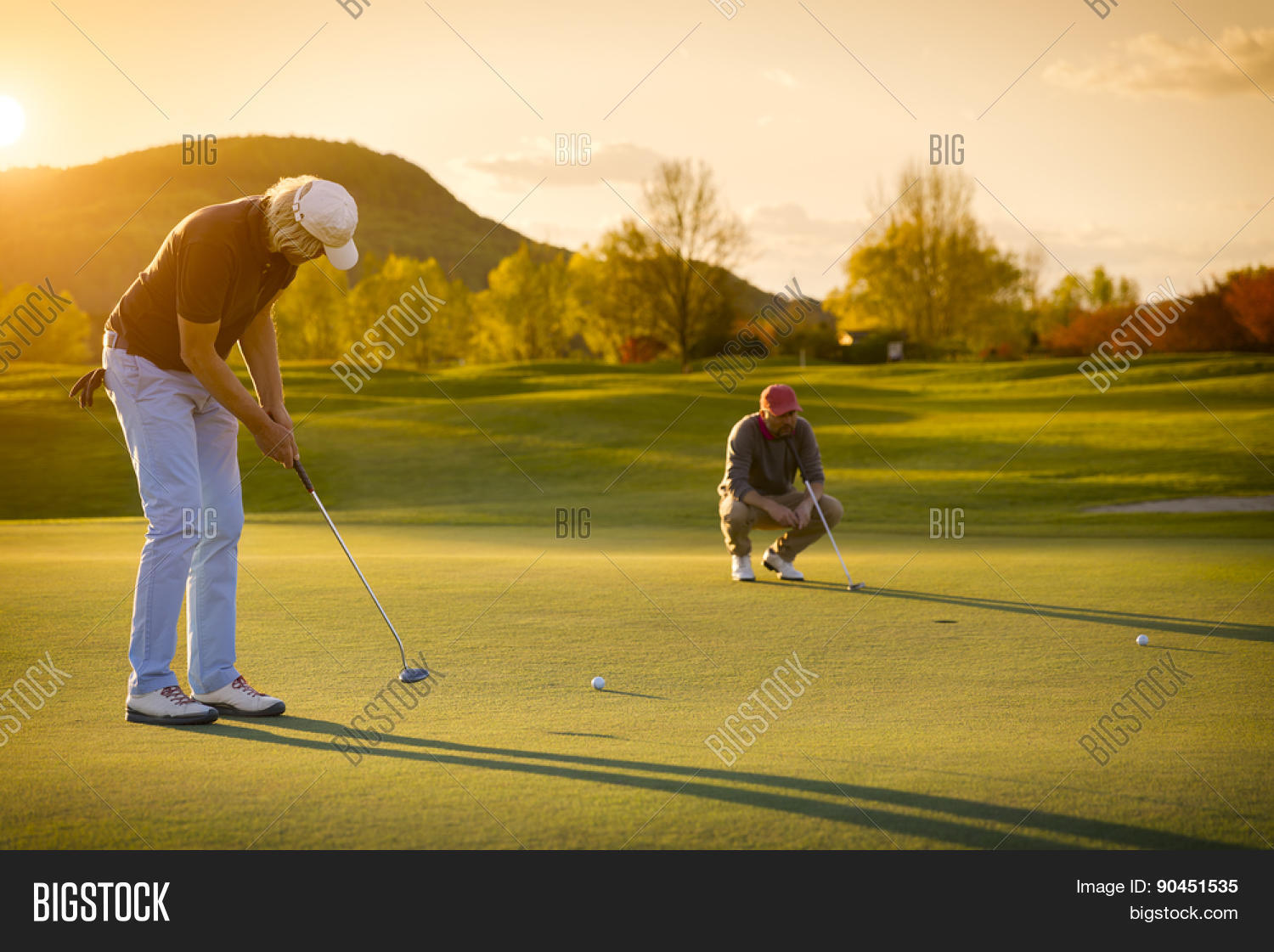 Two Male Golf Player Image & Photo (Free Trial) | Bigstock