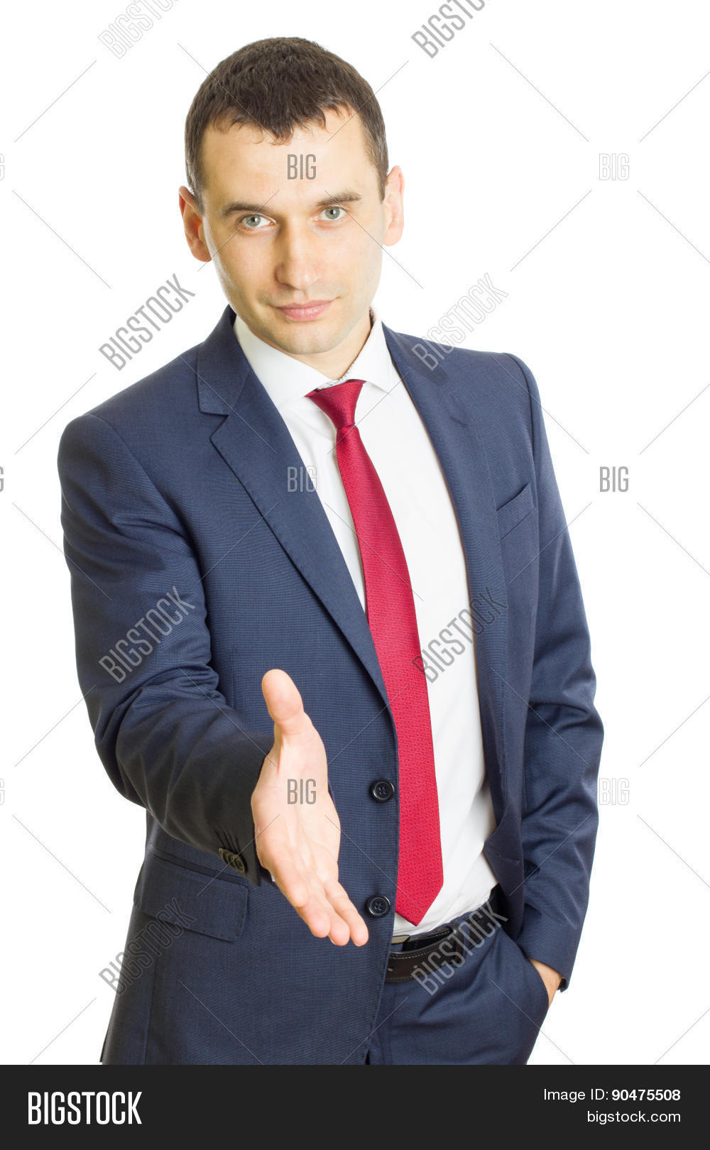 Businessman Extending Image & Photo (Free Trial) | Bigstock