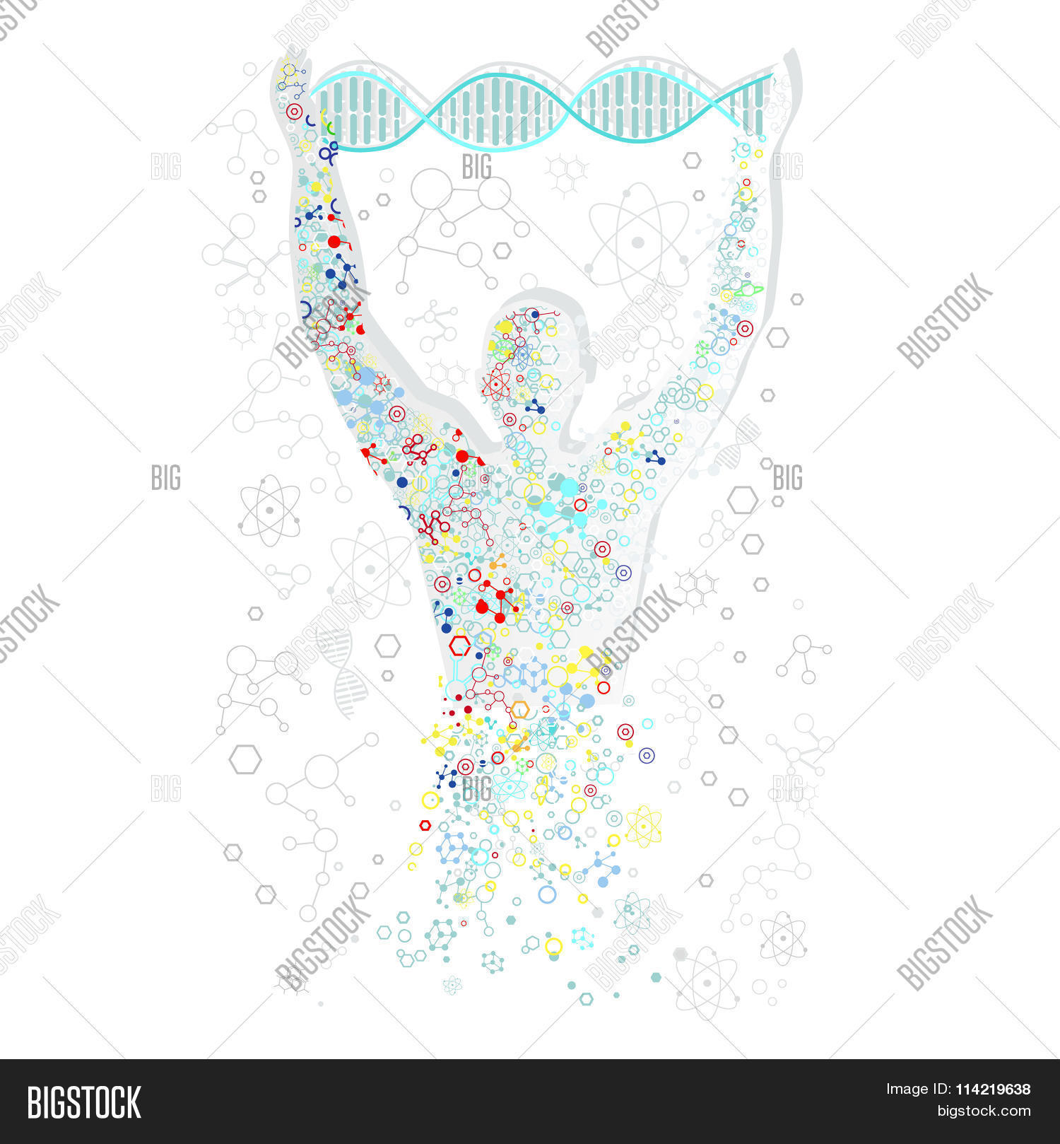 Form Man Human DNA. Vector & Photo (Free Trial) | Bigstock