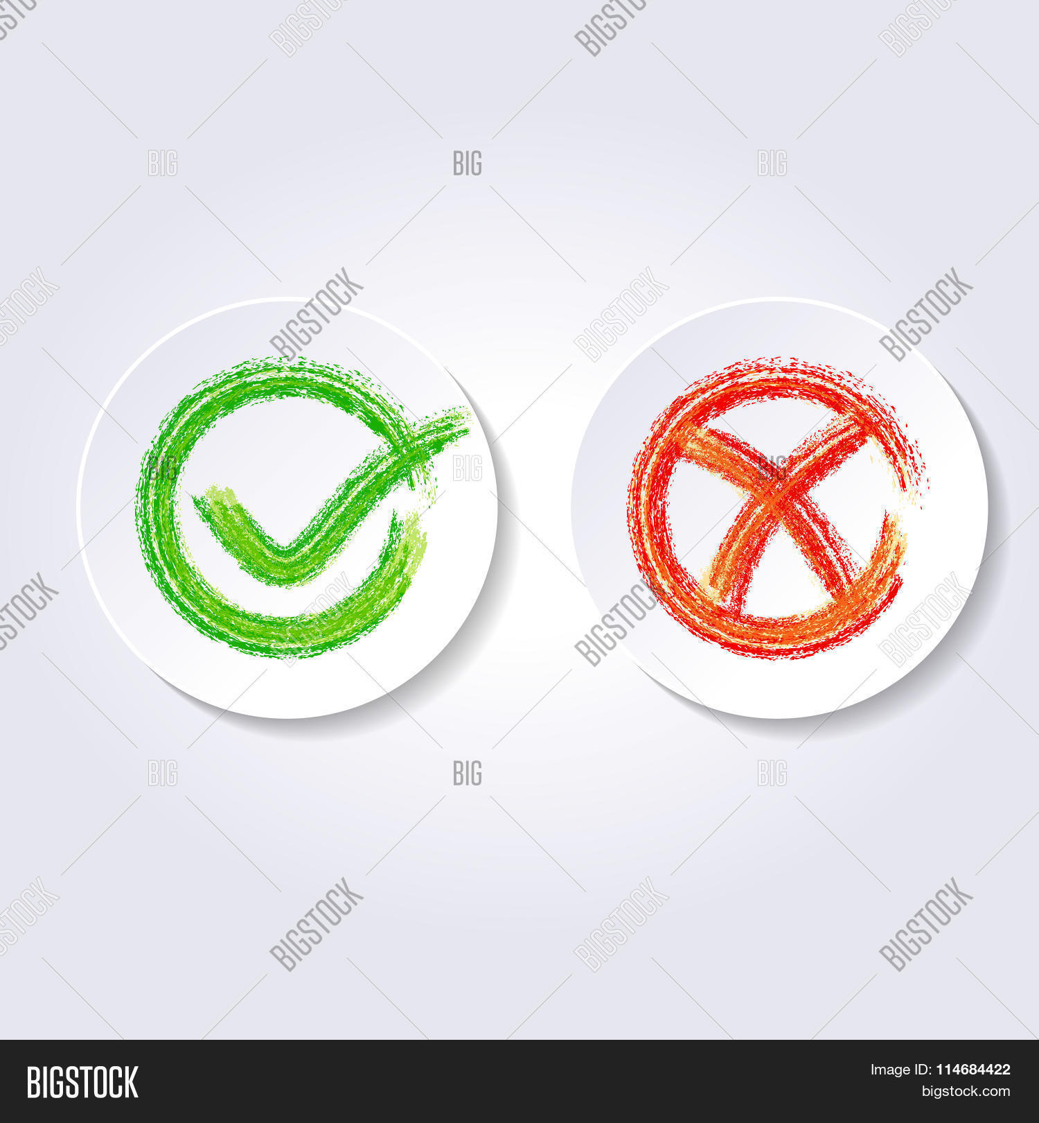 Check Mark Labels On Vector & Photo (Free Trial) | Bigstock