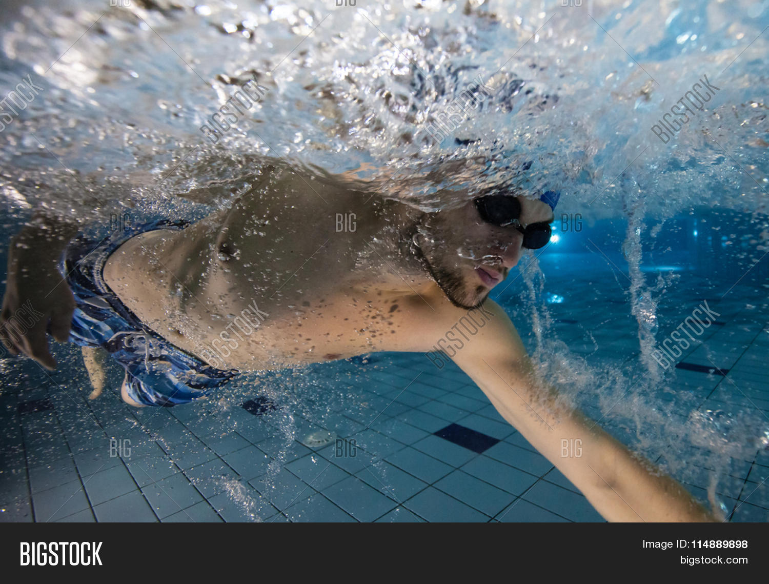 Male Swimmer Swimming Image And Photo Free Trial Bigstock
