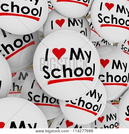 Love My School Heart Image & Photo (Free Trial) | Bigstock