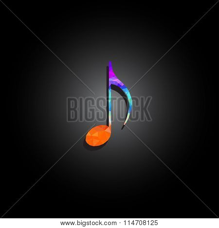 Music Notes Polygon Vector & Photo (Free Trial) | Bigstock