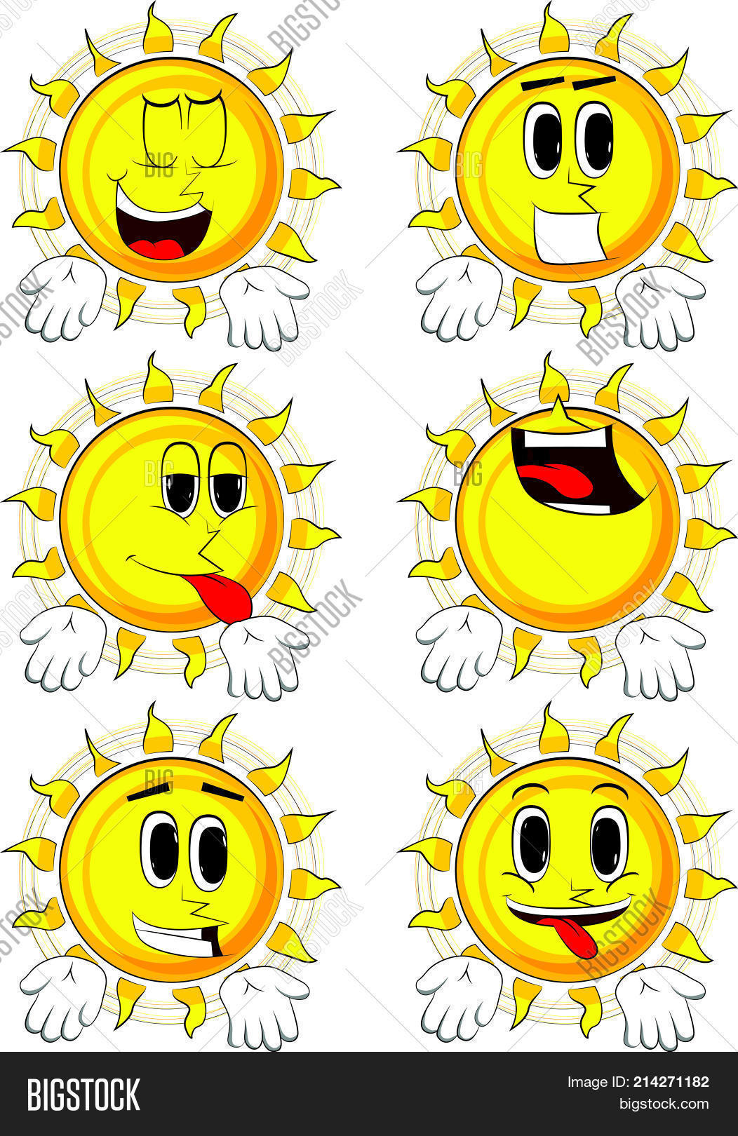 Cartoon Sun Showing Vector & Photo (Free Trial) | Bigstock