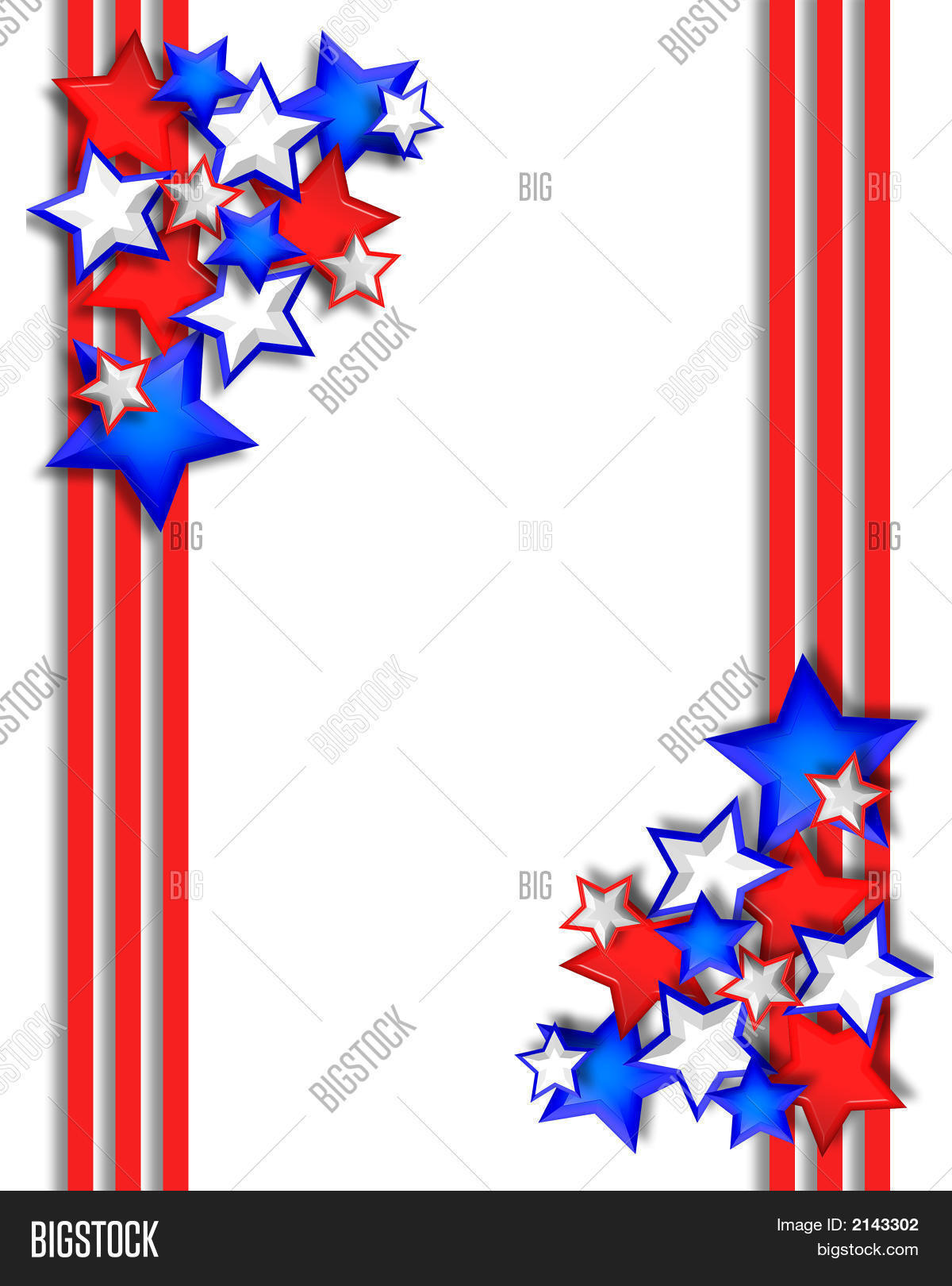 3D Stars Stripes Page Image & Photo (Free Trial) | Bigstock