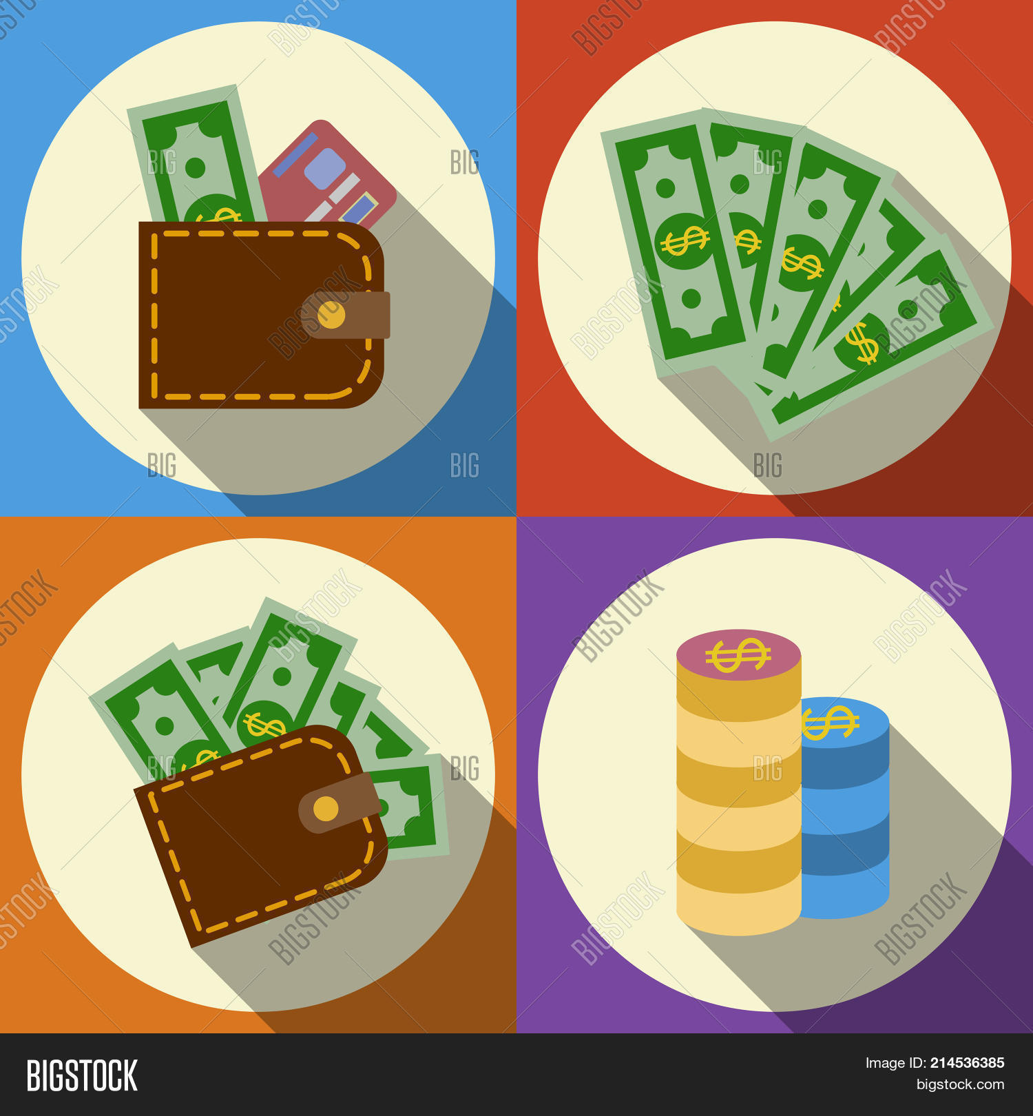 Finance Money Icon Set Image & Photo (Free Trial) | Bigstock