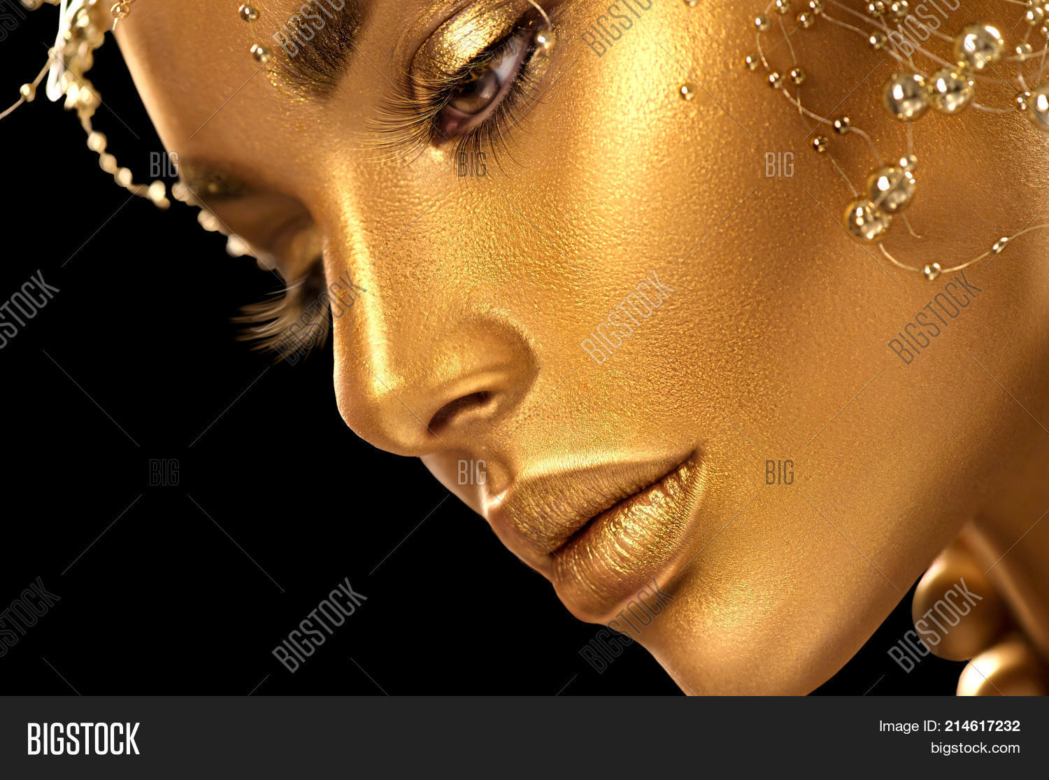 Fashion Art Golden Image & Photo (Free Trial) | Bigstock