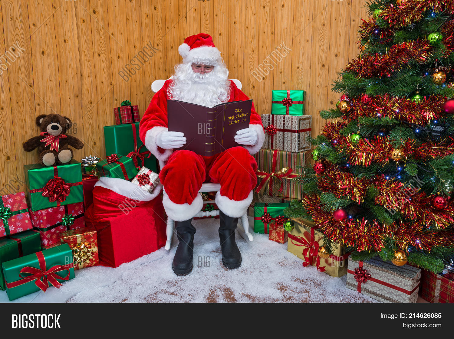 Santa Claus Sitting Image & Photo (Free Trial) | Bigstock