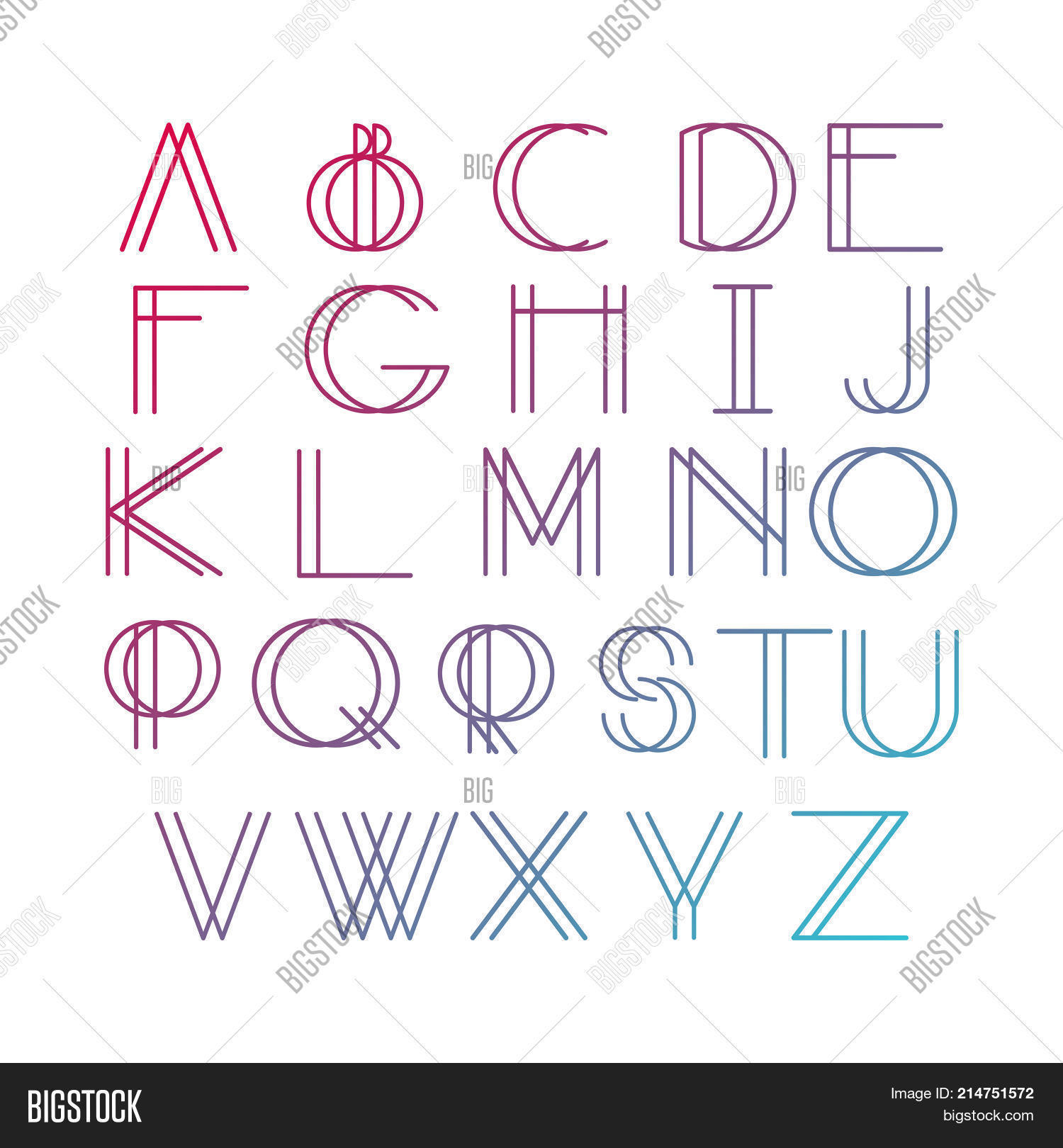 Thin Line Style Vector & Photo (Free Trial) | Bigstock