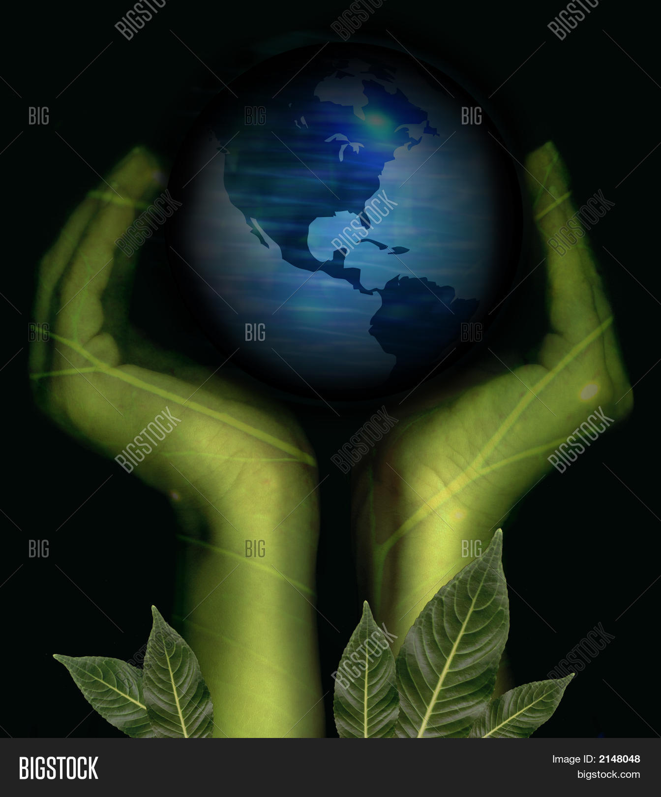 Green Hands - Earth Image & Photo (Free Trial) | Bigstock