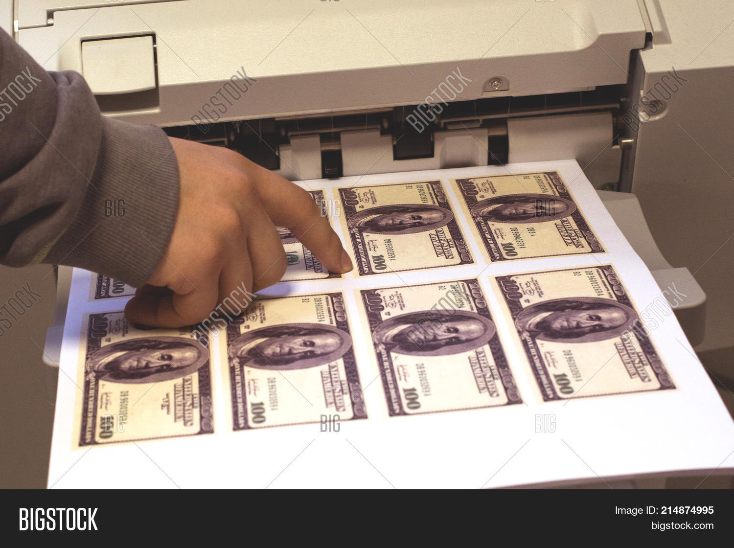 Printer Printing Fake Image & Photo (Free Trial) | Bigstock