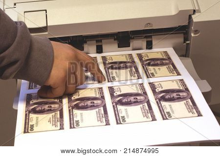 Printer Printing Fake Image & Photo (Free Trial) | Bigstock