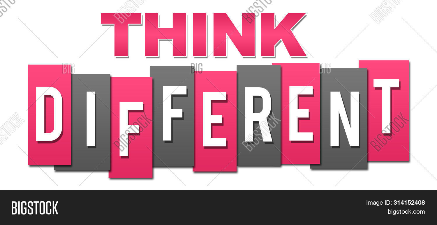 Think Different Text Image & Photo (Free Trial) | Bigstock
