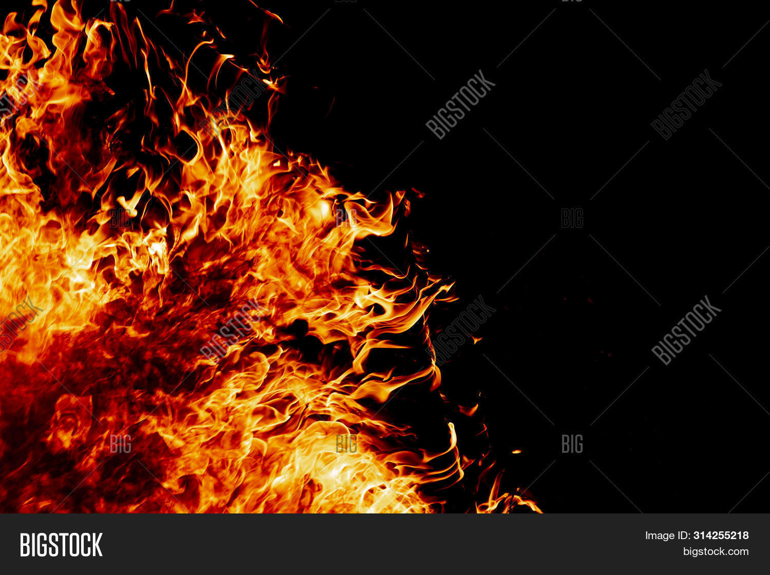 Fire On Dark Image & Photo (Free Trial) | Bigstock