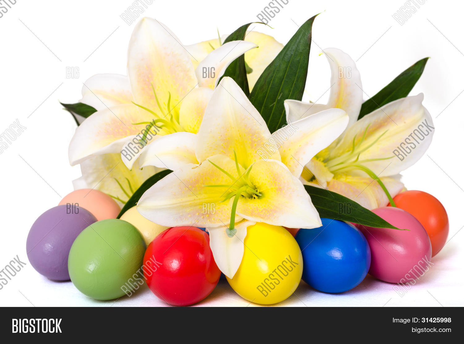 Easter Eggs Lily Image & Photo (Free Trial) | Bigstock