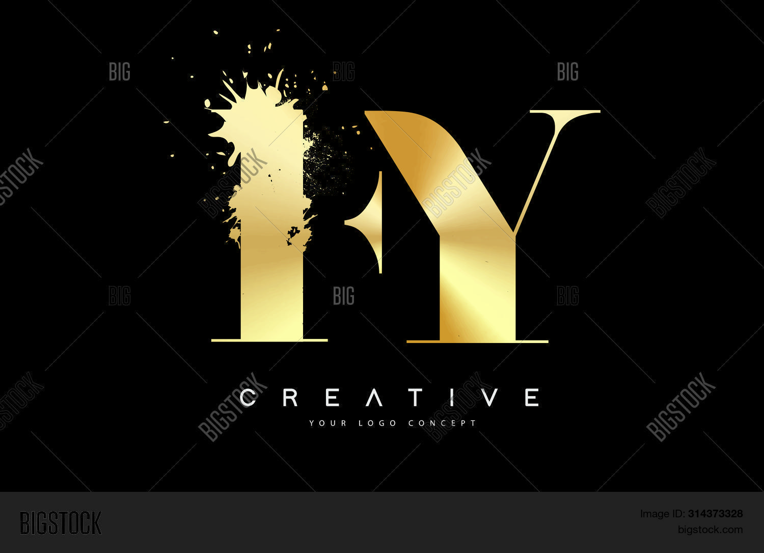 Fy F Y Letter Logo Vector & Photo (Free Trial) | Bigstock