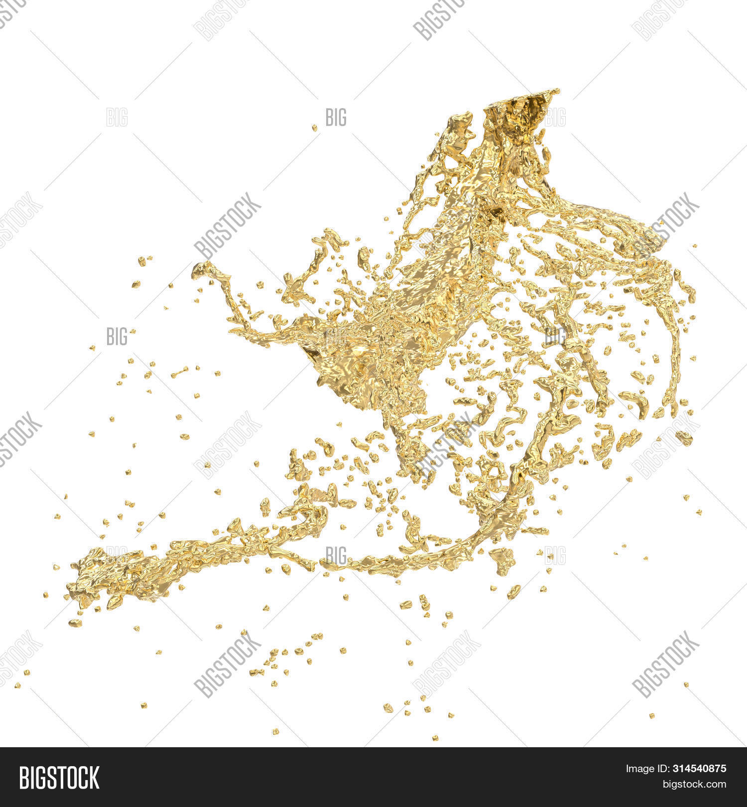 Splash Melted Gold. Image & Photo (Free Trial) | Bigstock