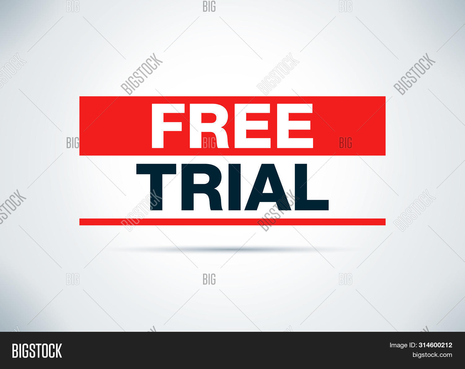Free Trial Isolated On Image & Photo (Free Trial) | Bigstock