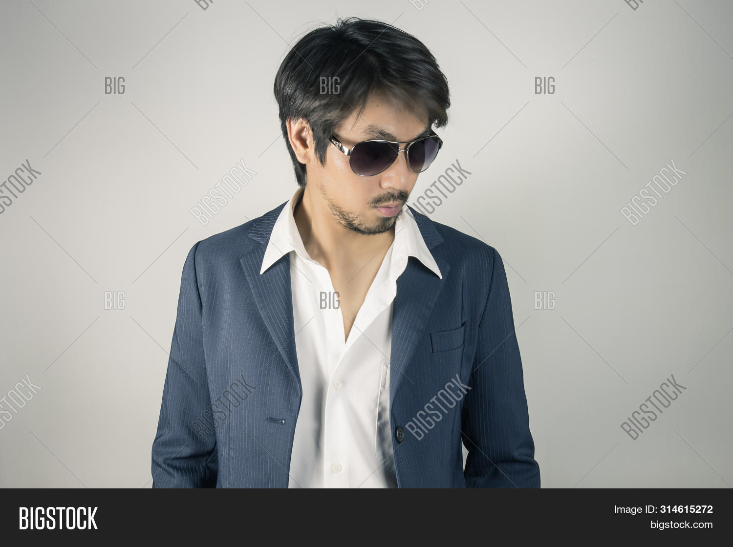 Portrait Man Navy Blue Image & Photo (Free Trial) | Bigstock