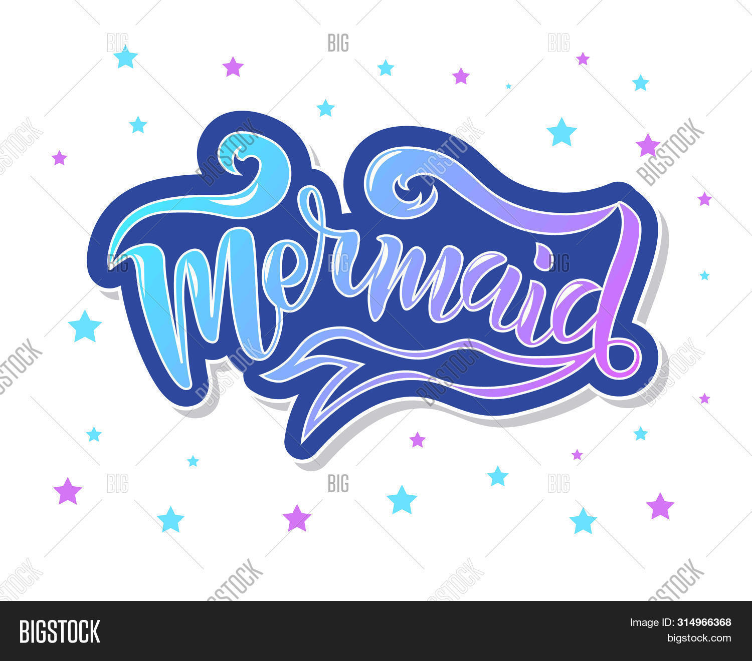 Hand Sketched Mermaid Vector & Photo (Free Trial) | Bigstock